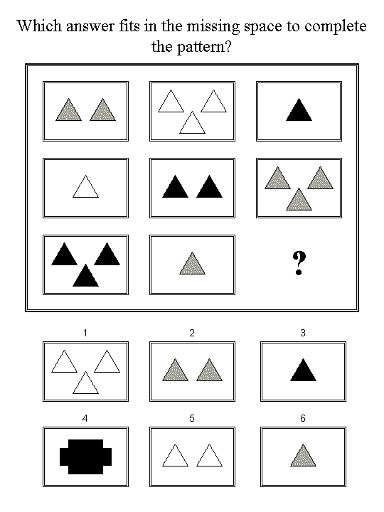 Raven's Matrices mock-up